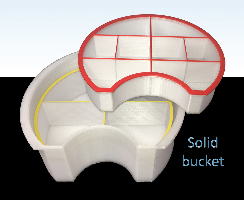 Gear Bucket Organizer for Hobie 8" Hatch by chexone | Download free STL ...