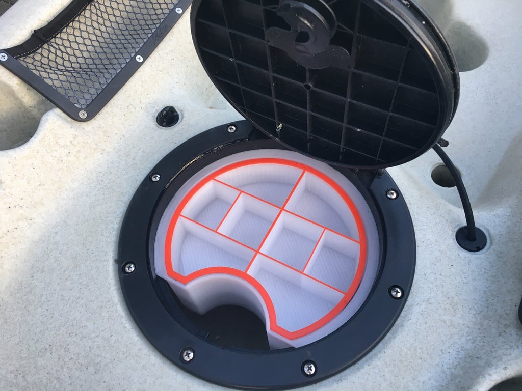 Gear Bucket Organizer for Hobie 8" Hatch by chexone | Download free STL ...