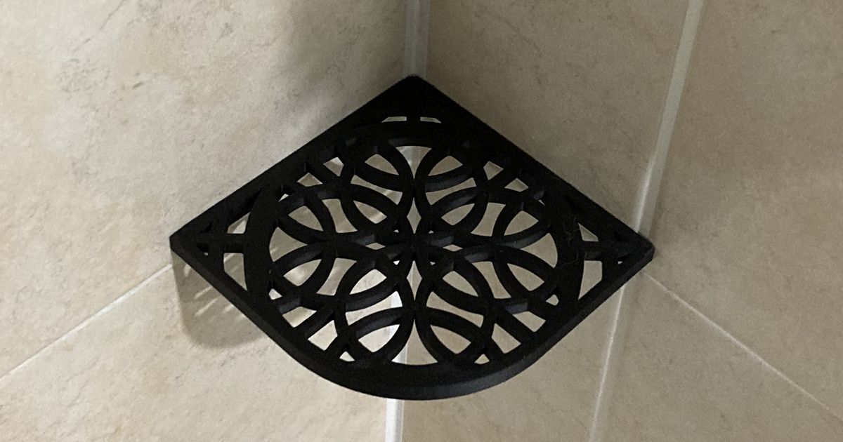 Bathroom Corner Shelf by ViM | Download free STL model | Printables.com