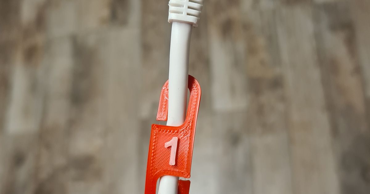 Cable labels 1-24 ports by Jakub | Download free STL model | Printables.com