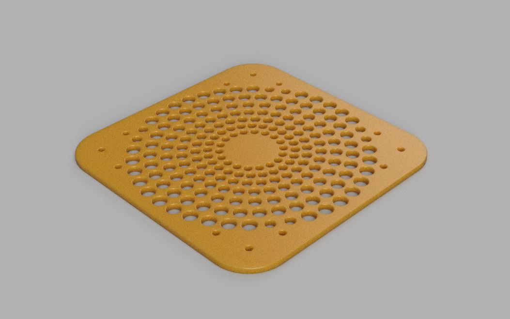 120mm Cooling Fan Cover for PC case/Rack/3d Printers M4 Thread (x12) by ...