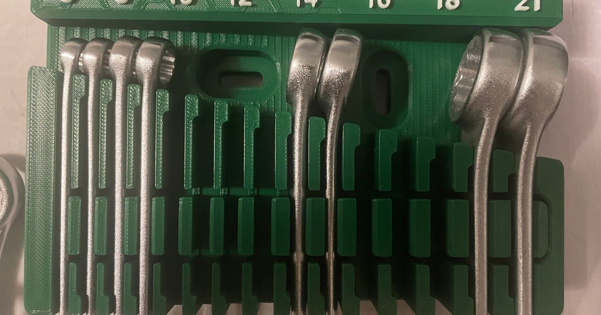 Wrench holder skadis or wallmount by Sergej | Download free STL model ...