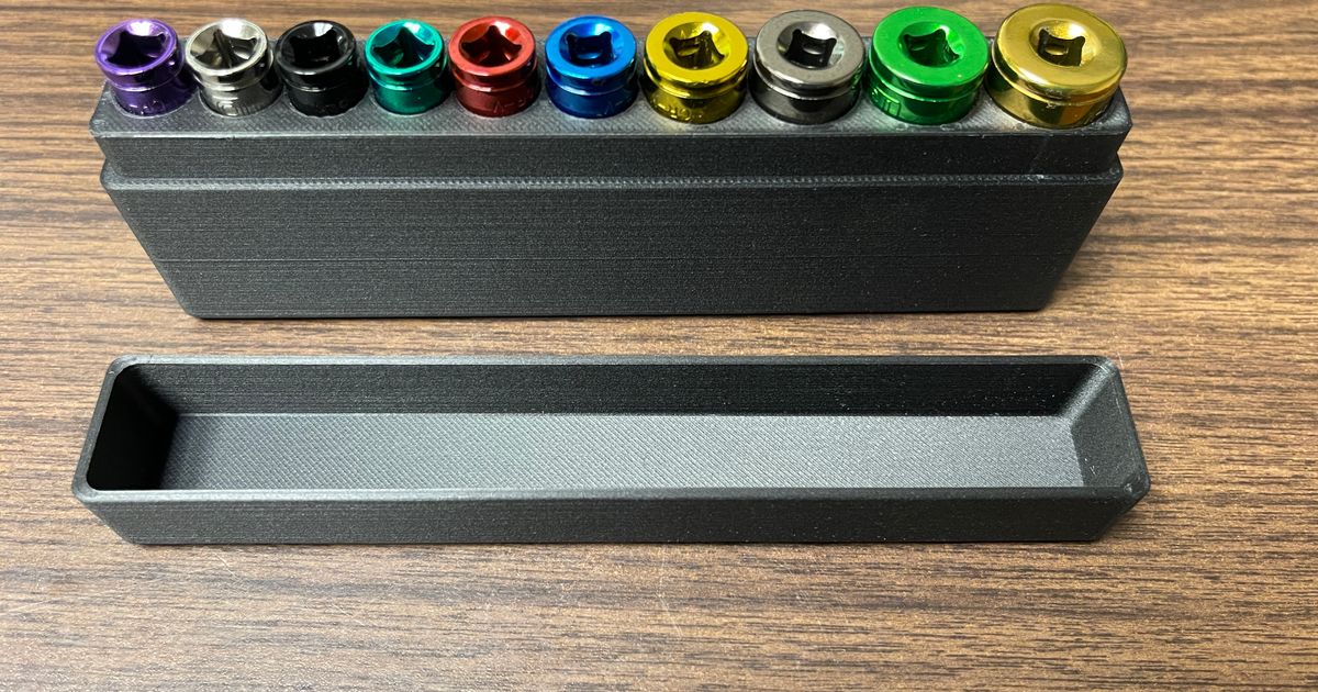 1/4" drive socket carrying case by NgFab | Download free STL model ...