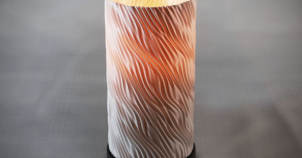 Helical waves lamp shade by alecs.form | Download free STL model ...