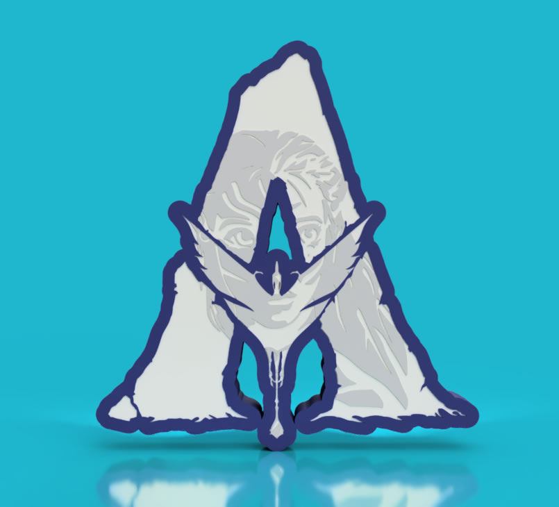 Avatar lamp " The Way of Water" by BrightBox | Printables Store