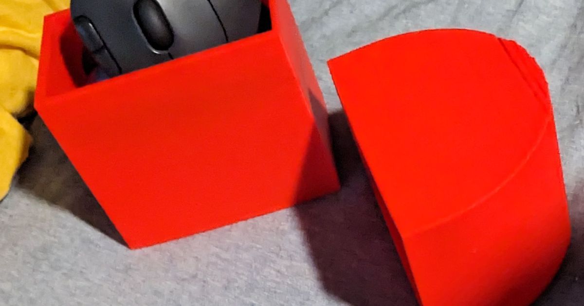 m575 mouse holder case by Phaeton Industries | Download free STL model ...