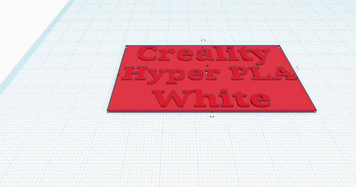 Creality Hyper PLA White by Manito Lamers | Download free STL model ...