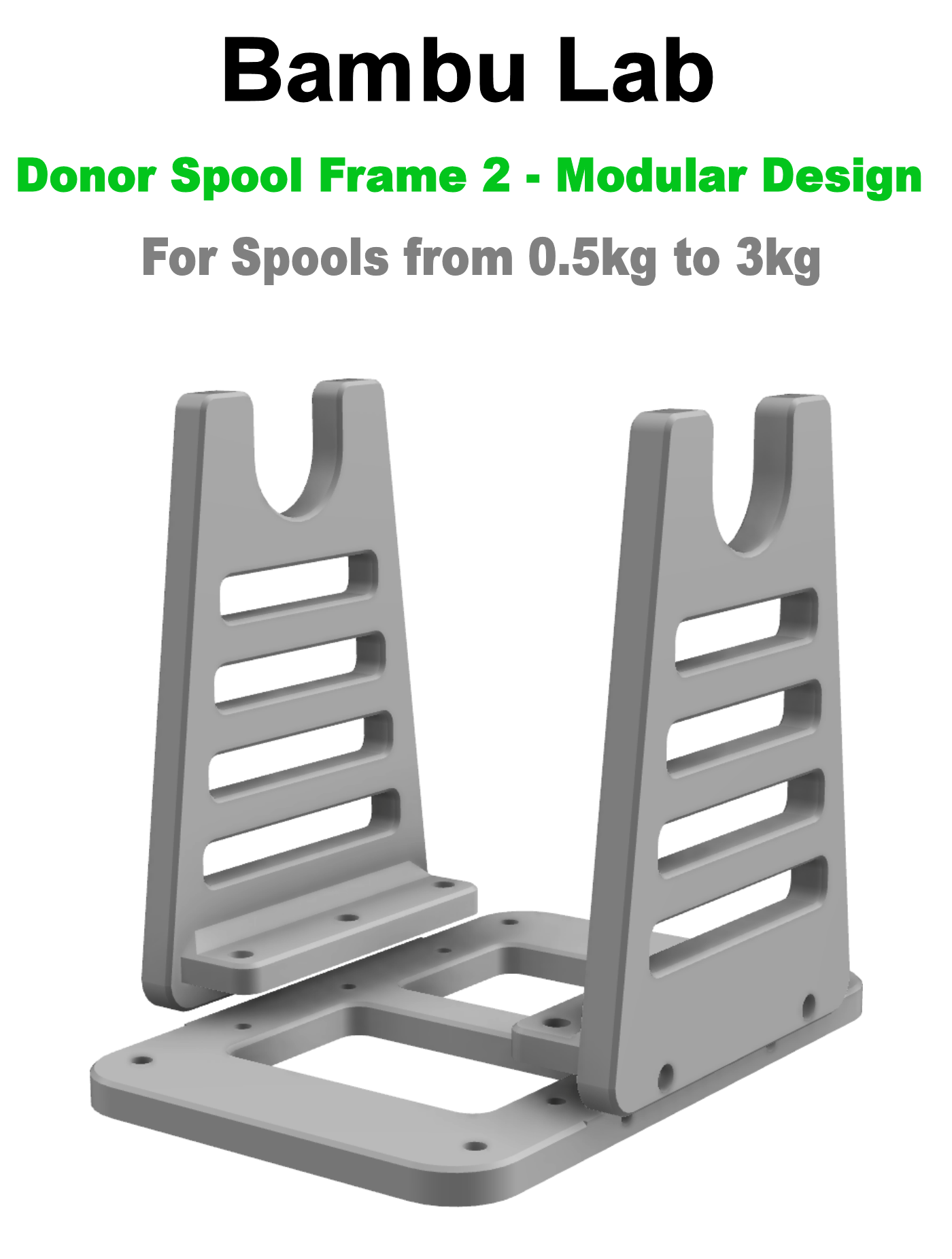 Bambu Lab - Donor Spool Frame 2 - Modular Design - For Spools from 0 ...