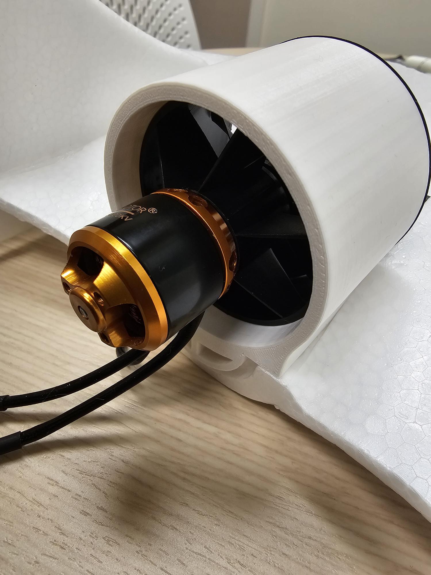 QX-Motor 50mm EDF Mount for Wing Wing Z-84 flying wing. von ...
