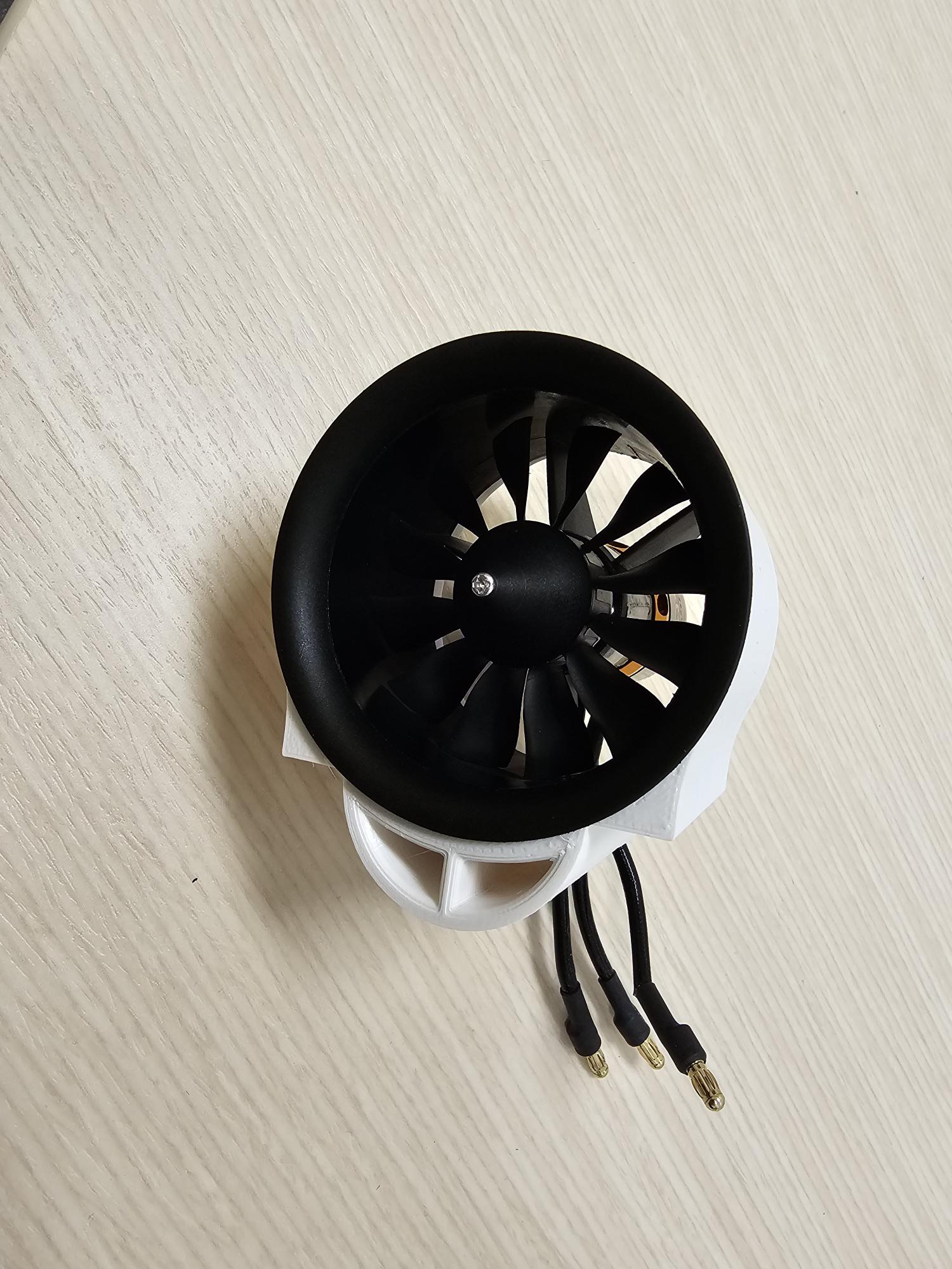 QX-Motor 50mm EDF Mount for Wing Wing Z-84 flying wing. por ...