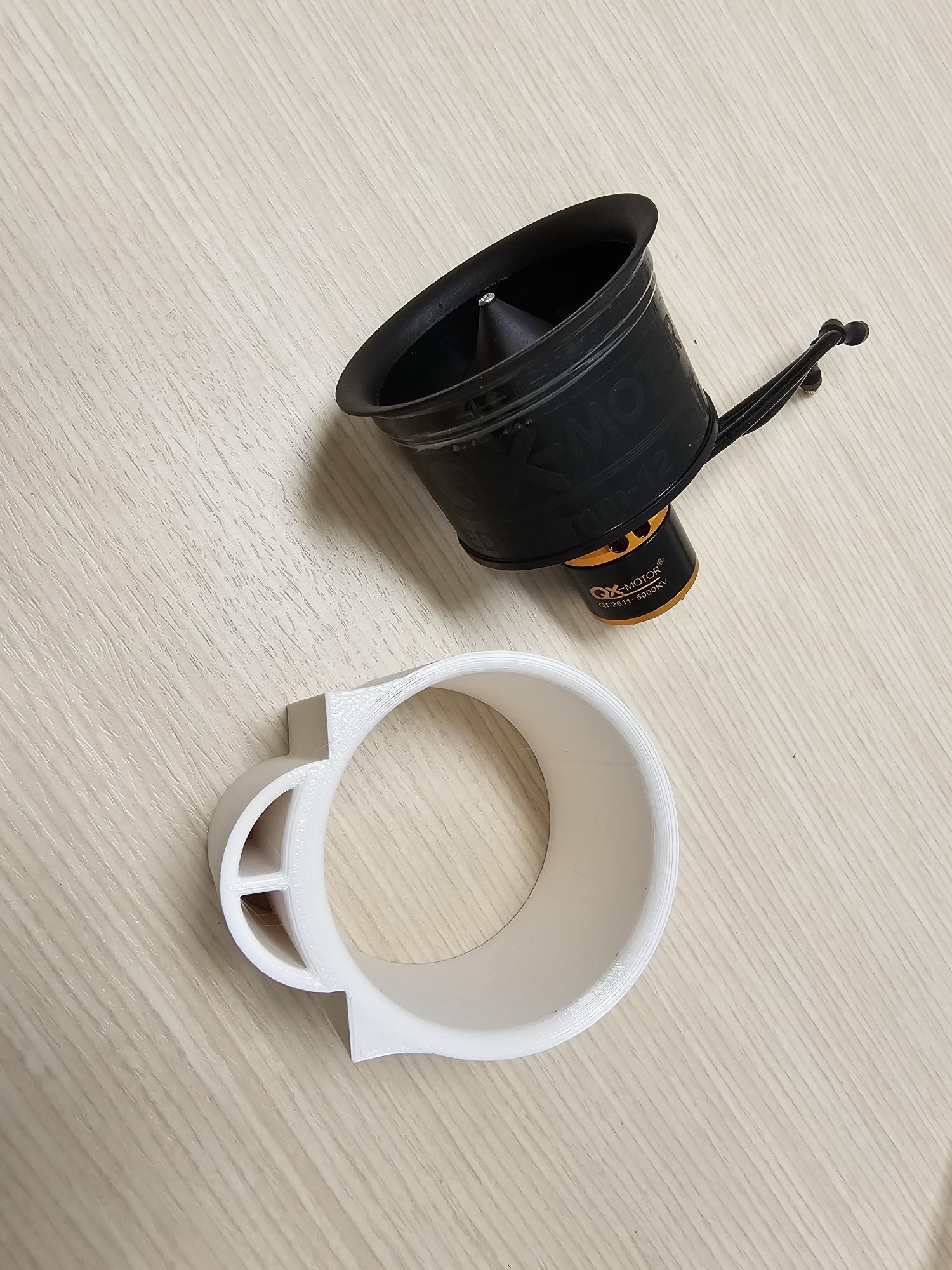 QX-Motor 50mm EDF Mount for Wing Wing Z-84 flying wing. by ...