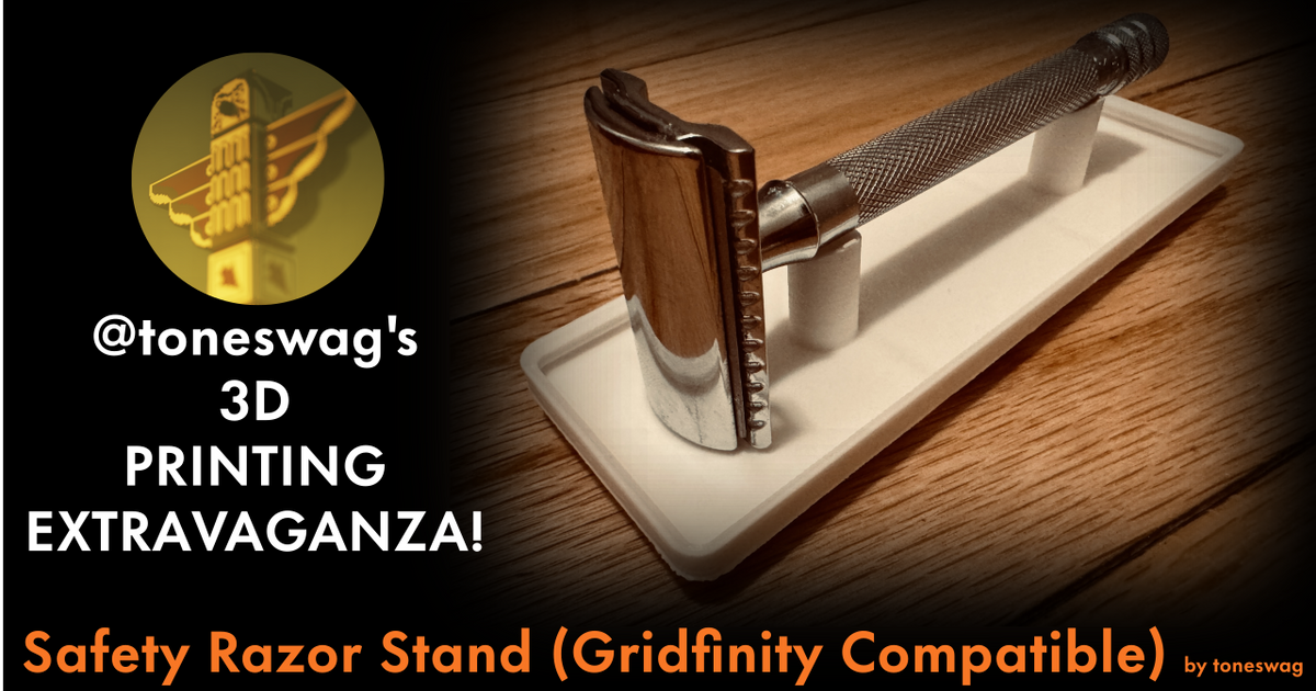 Gridfinity Safety Razor Stand by toneswag | Download free STL model ...