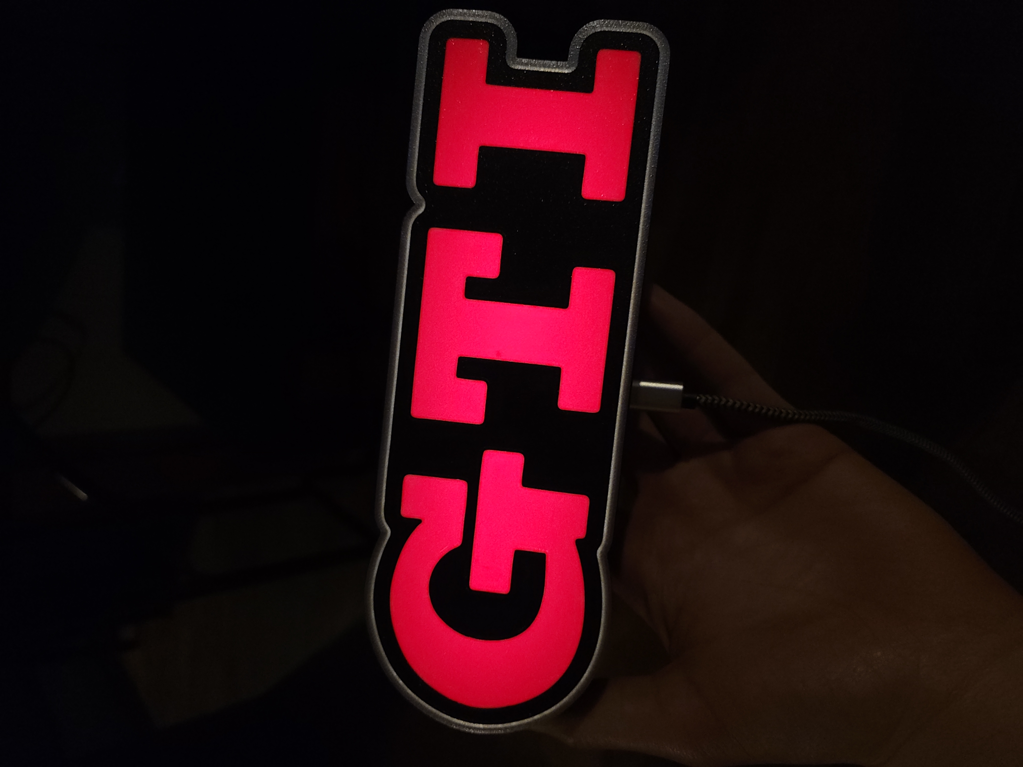 Volkswagen GTI Logo Lightbox by ea888_710 | Download free STL model ...
