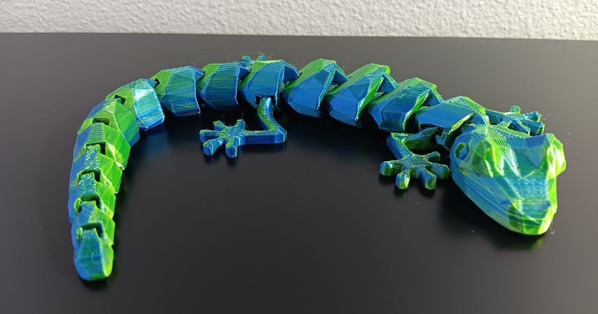 Low Poly Articulated Lizard by HexAxis3D | Download free STL model ...
