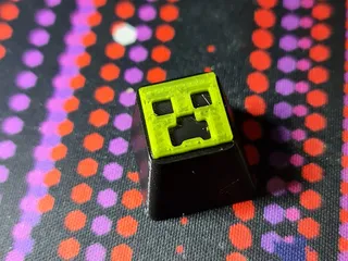 Minecraft Creeper Keycap by 3DLada | Download free STL model ...