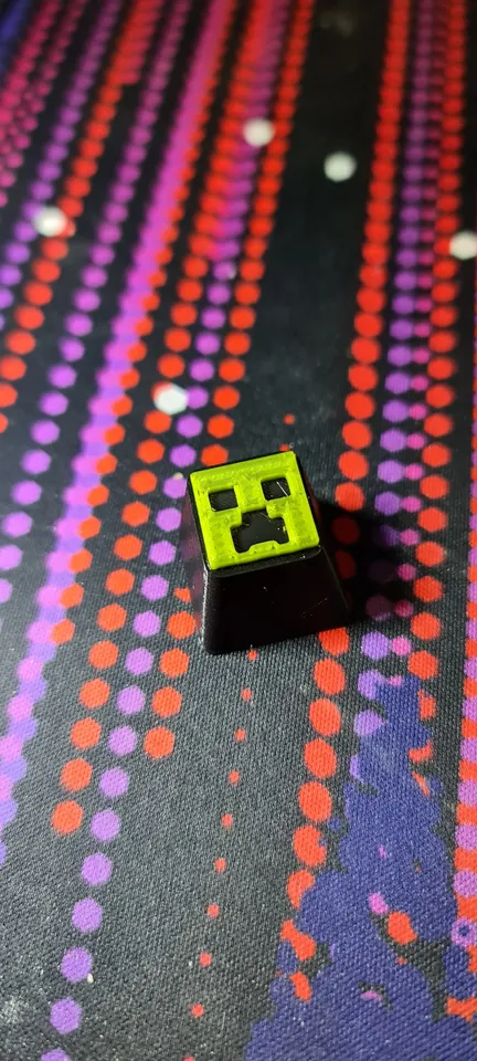 Minecraft Creeper Keycap by 3DLada | Download free STL model ...