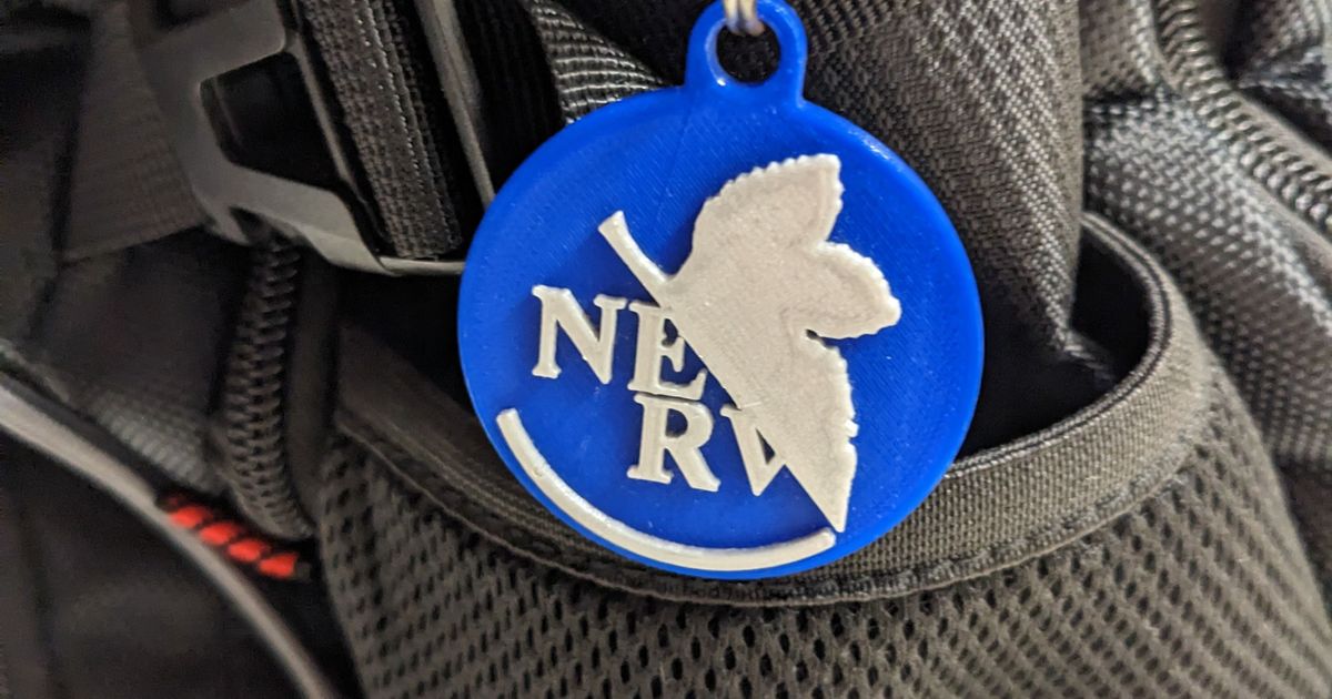 NERV Keychain by Delphant | Download free STL model | Printables.com