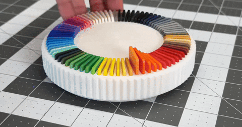 Spinning Filament Swatch Display - Lifts Swatches por Brad @ FTBT 3D ...