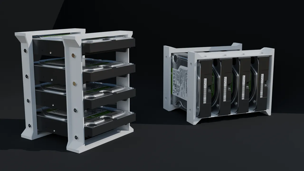 Disk (RAID) array bracket by Rexodus | Download free STL model ...