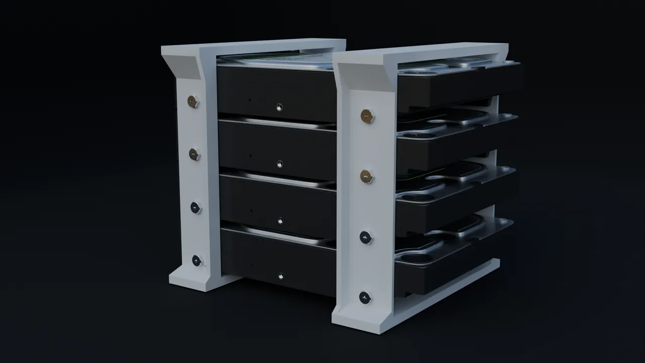 Disk (RAID) array bracket by Rexodus | Download free STL model ...