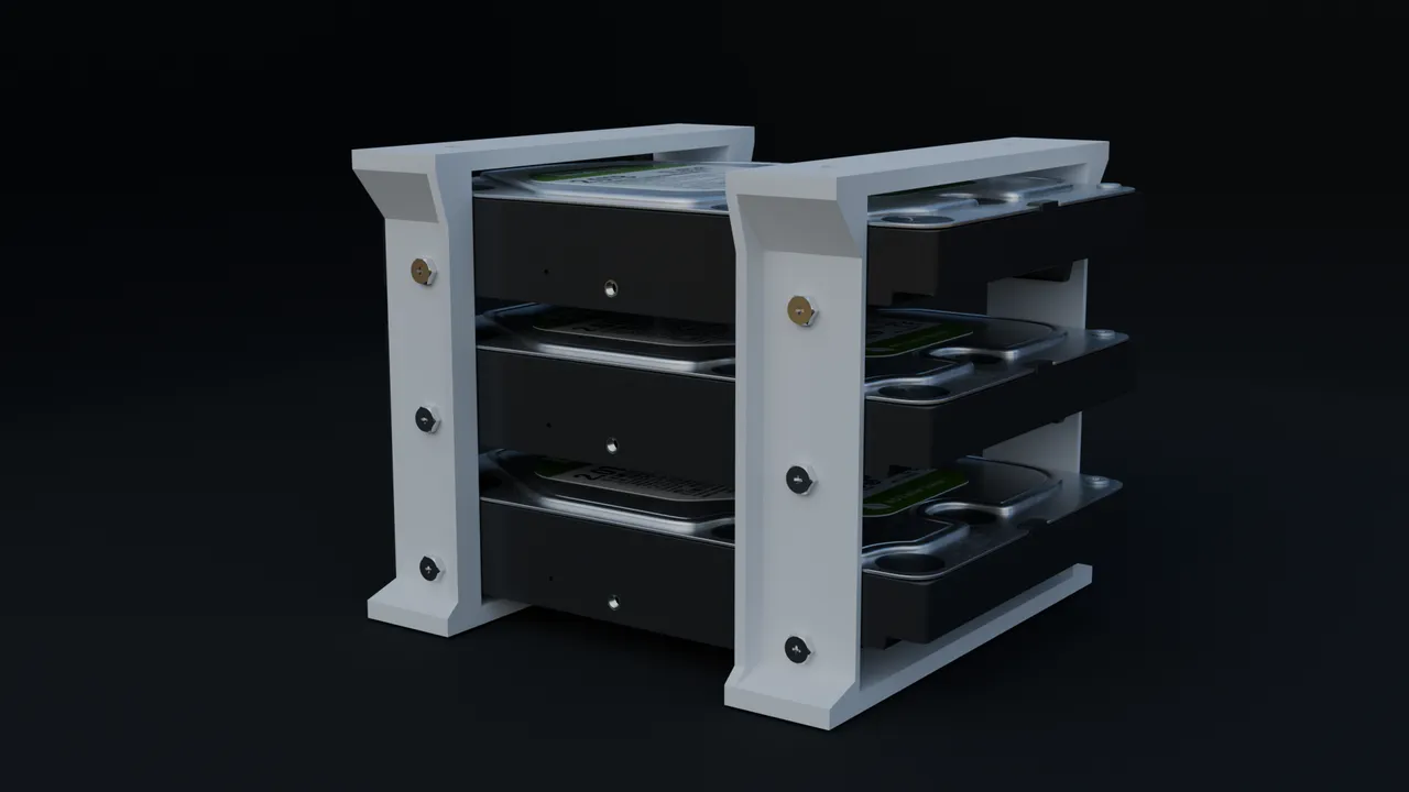 Disk (RAID) array bracket by Rexodus | Download free STL model ...