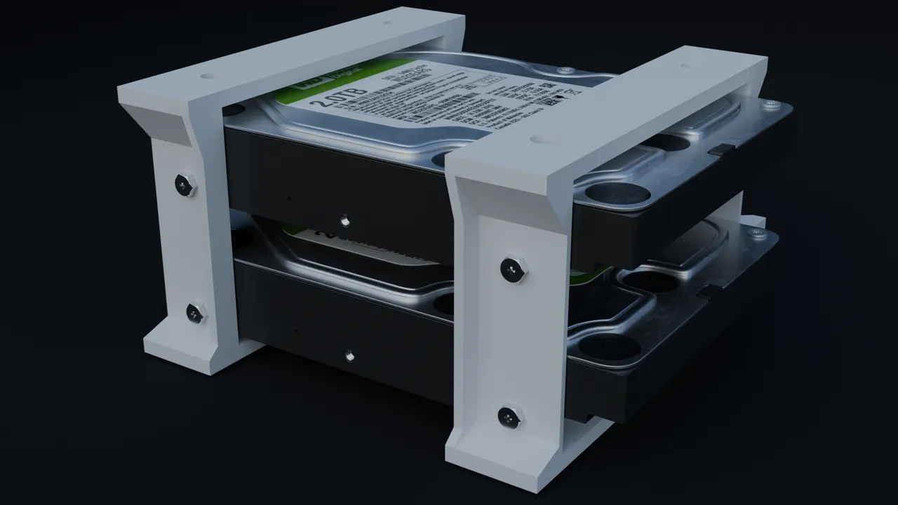 Disk (RAID) array bracket by Rexodus | Download free STL model ...