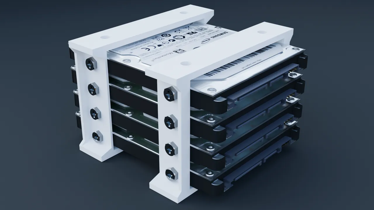 Disk (RAID) array bracket by Rexodus | Download free STL model ...