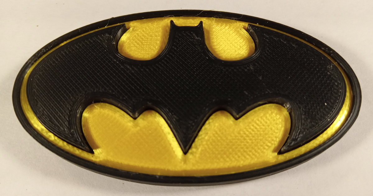 Batman Logo Refrigerator Magnet by DROO | Download free STL model ...