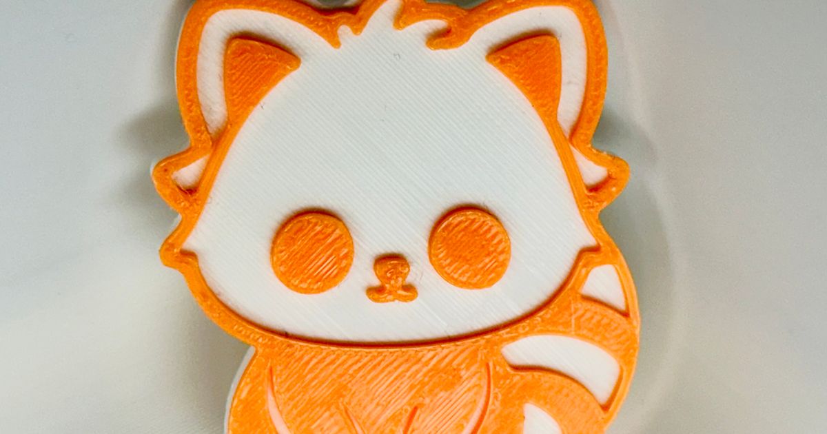 Adorable Red Panda Keychain by Nolan3D | Download free STL model ...