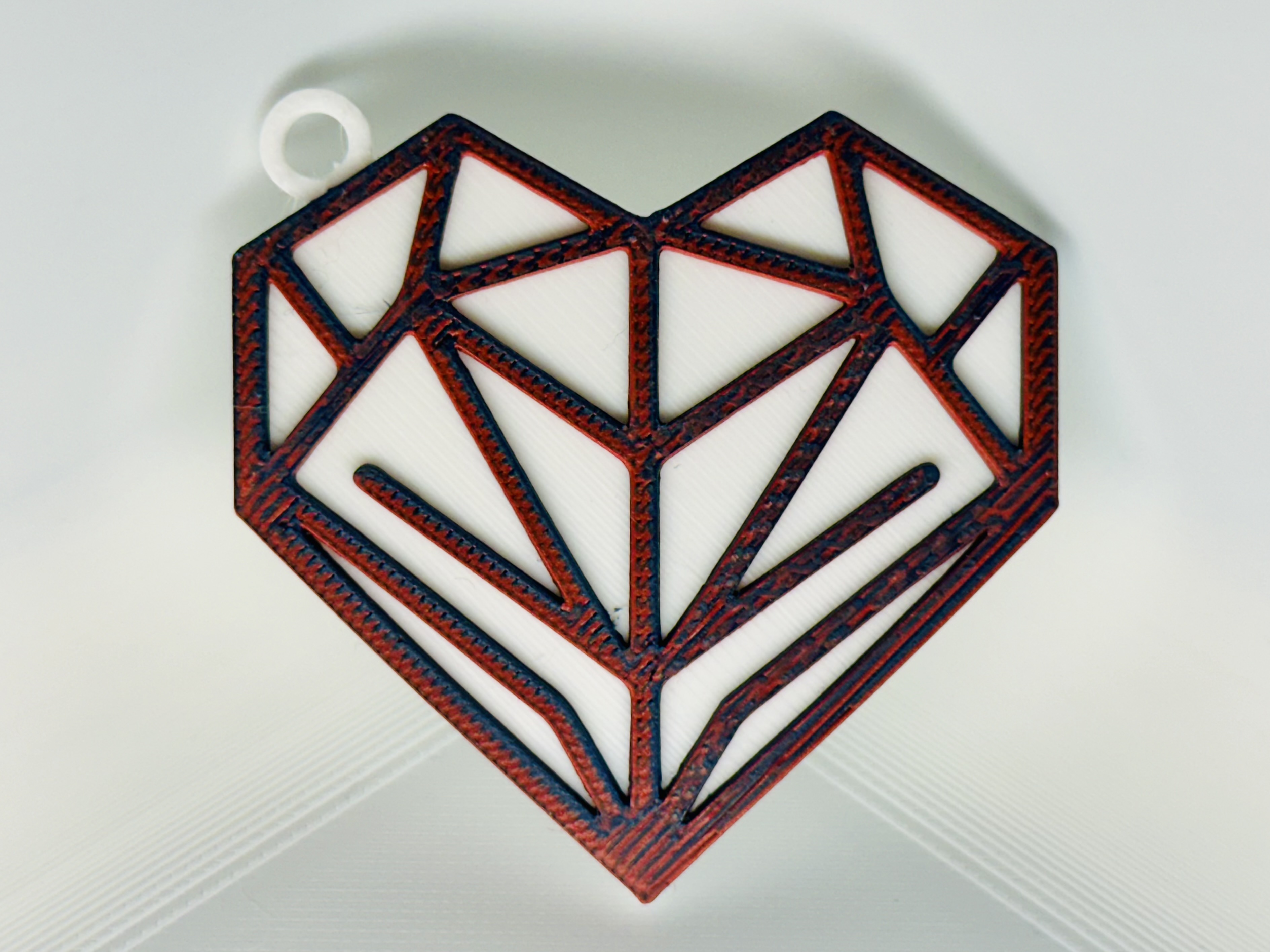 Geometric Heart Keychain by Nolan3D | Download free STL model ...