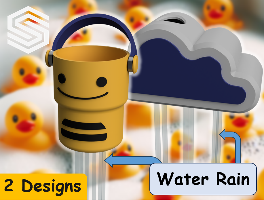 Rain Toys Set (Print in Place) by UniversalMaker | Download free STL ...