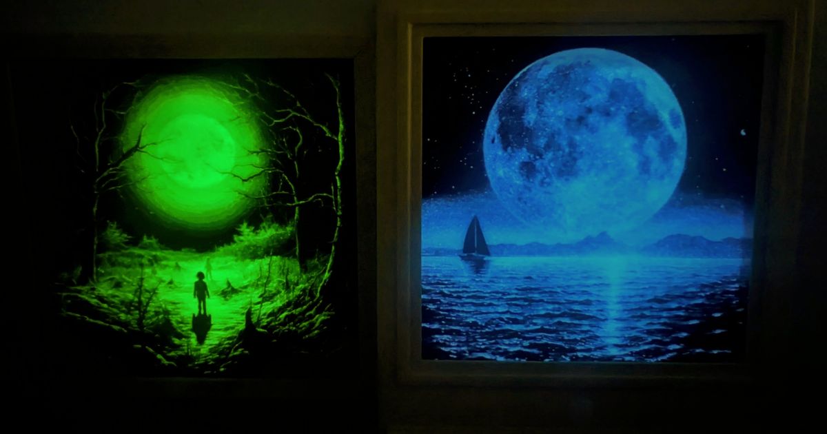 Motion activated LED Lighted Shadow Box Frame 200mm by Rocky Prattastic ...