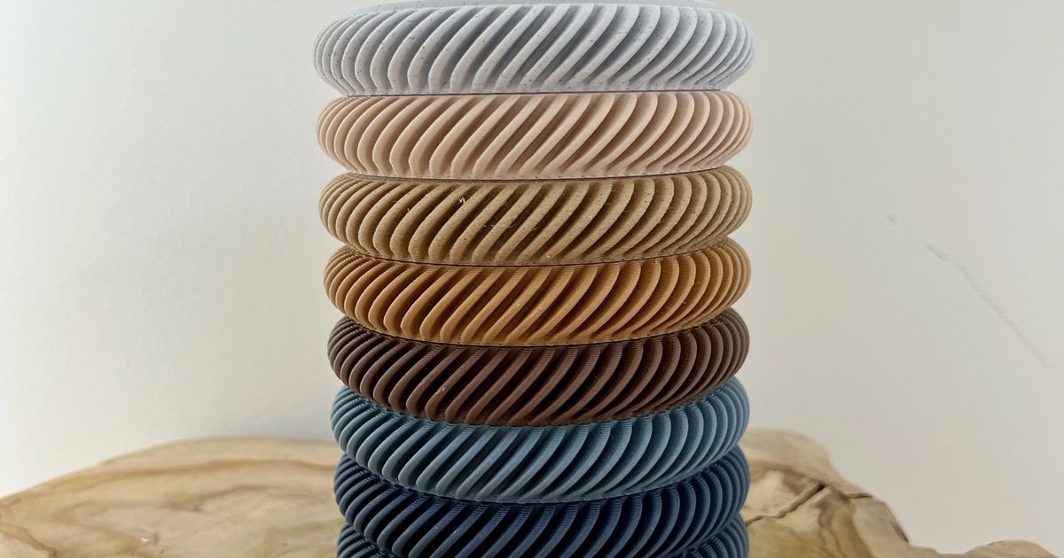 stackable tray flat round by guma.designs | Download free STL model ...