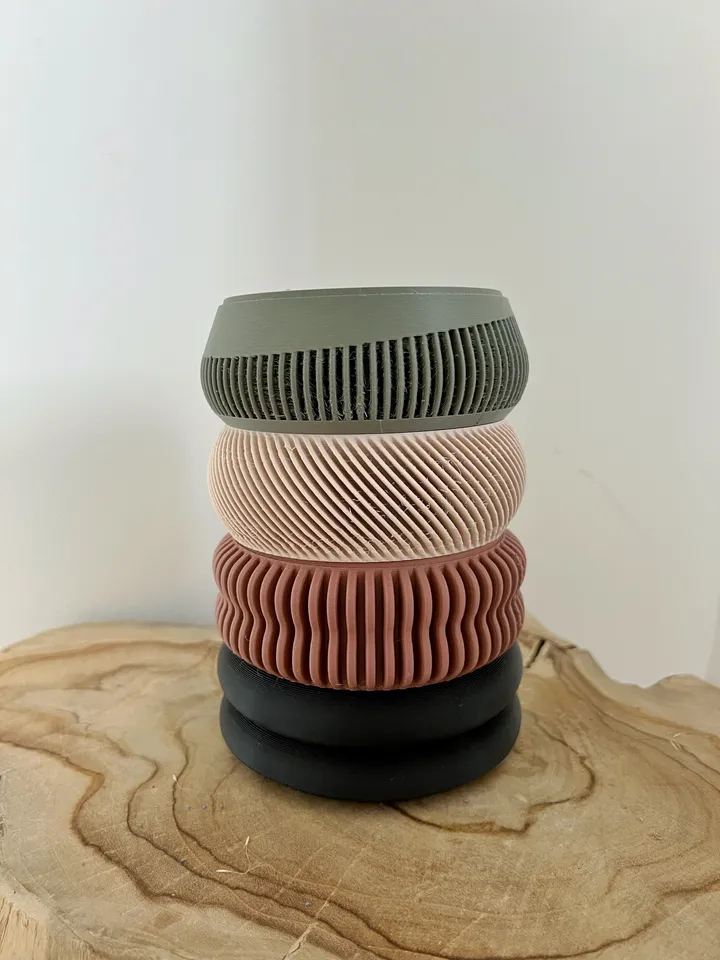 stackable tray curved round by guma.designs | Download free STL model ...