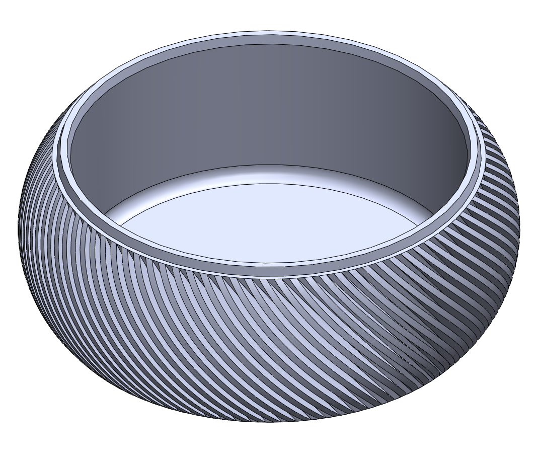 stackable cup with diagonal grooves by guma.designs | Download free STL ...