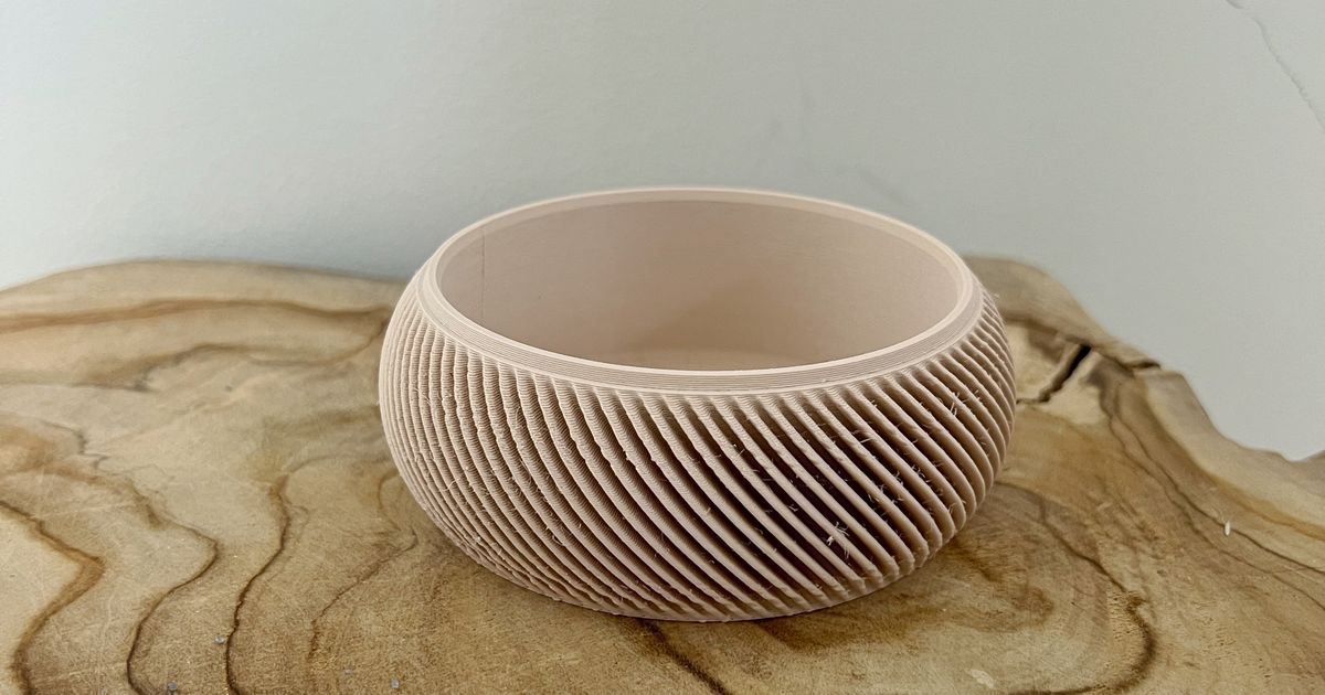 stackable cup with diagonal grooves by guma.designs | Download free STL ...