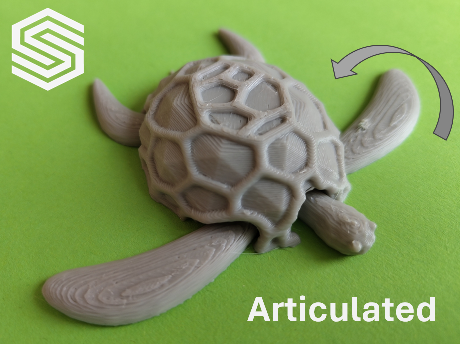 Articulated Turtle Toy (Multi or single color) by UniversalMaker ...