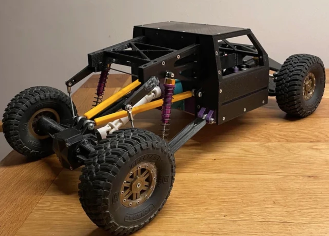 Trophy Truck V4 4x4 main chassis parts by Overengineering | Download free STL model | Printables.com