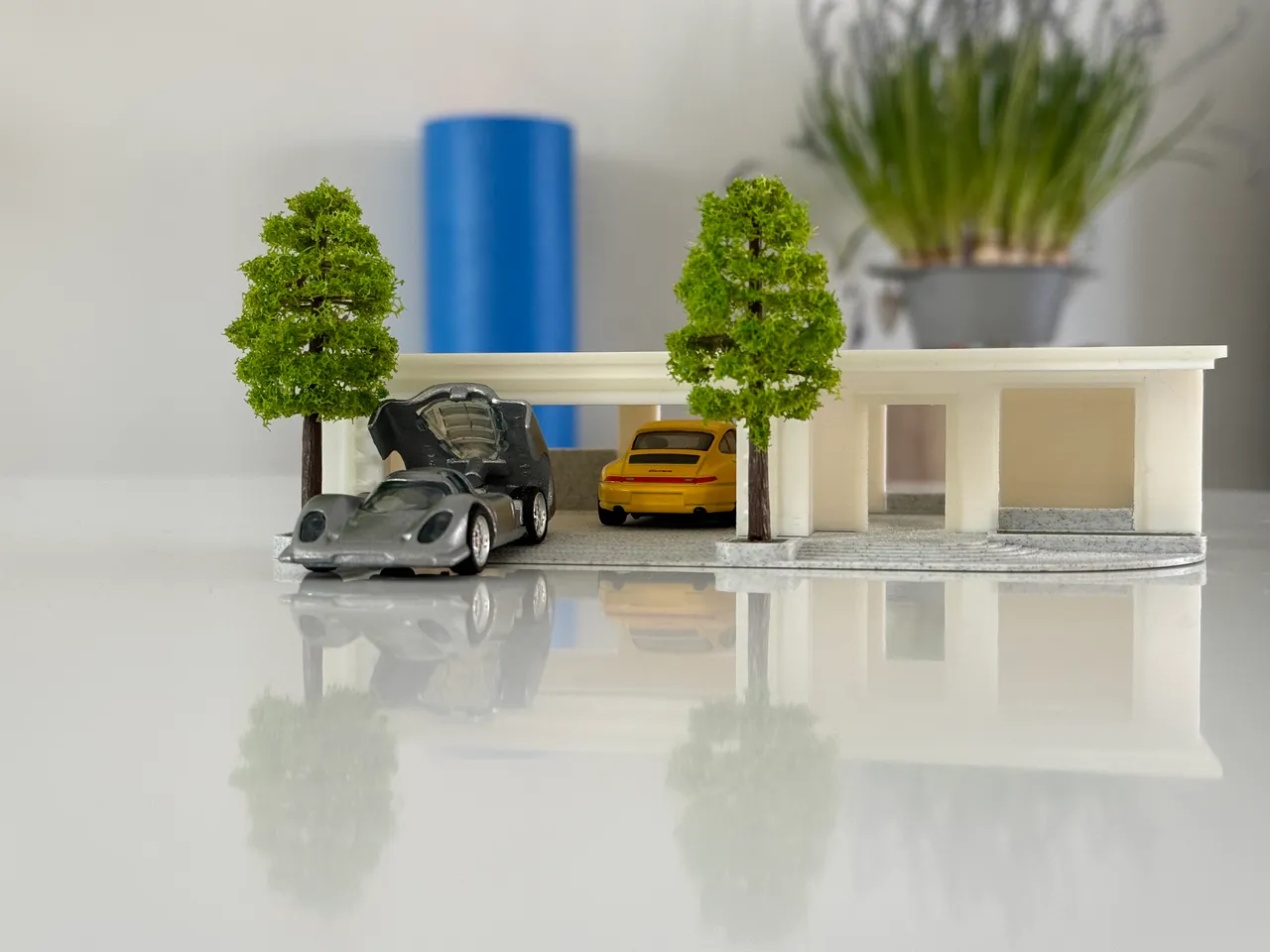 1:64 Dual extrusion HotWheels house with a double garage by Geddy | Download free STL model ...