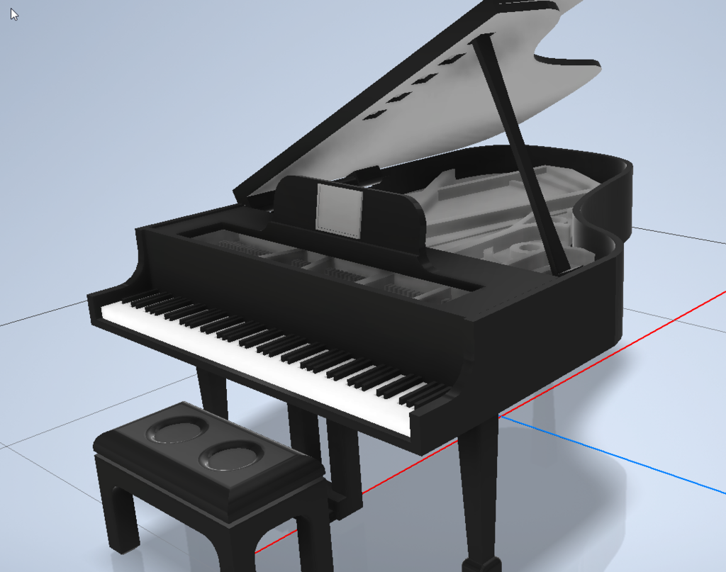 Piano by Potterke | Download free STL model | Printables.com