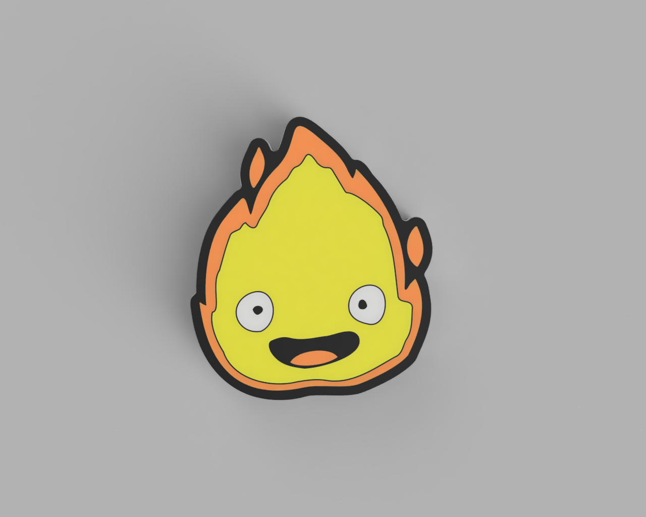 Calcifer Lightbox - Led Lamp Studio Ghibli by Valda3D | Printables Store