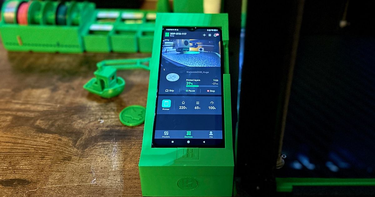 Bambu Phone Base by myalteredsoul | Download free STL model ...