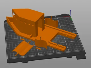Rubber band powered paddle boat by Printit Tom | Download free STL ...