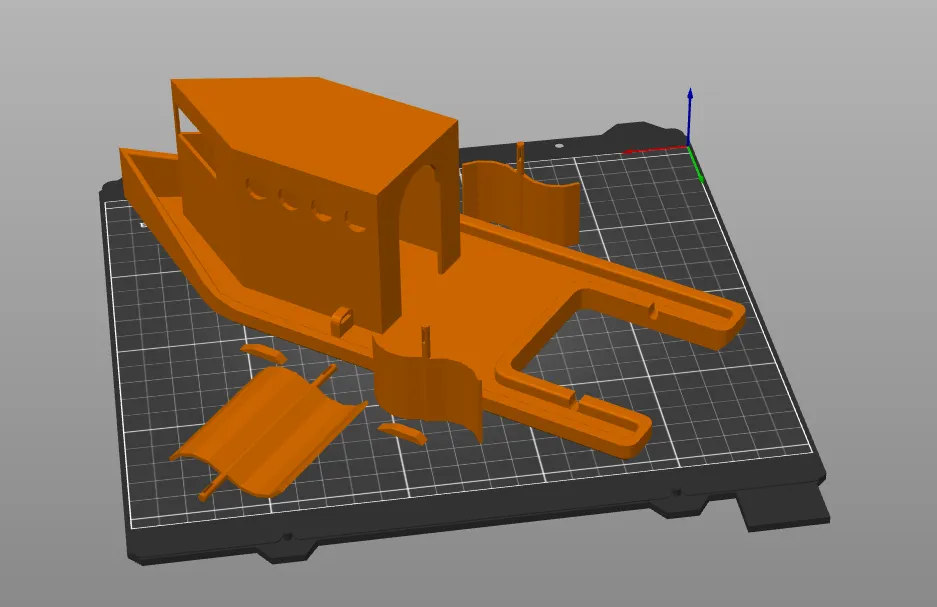 Rubber band powered paddle boat by Printit Tom | Download free STL ...