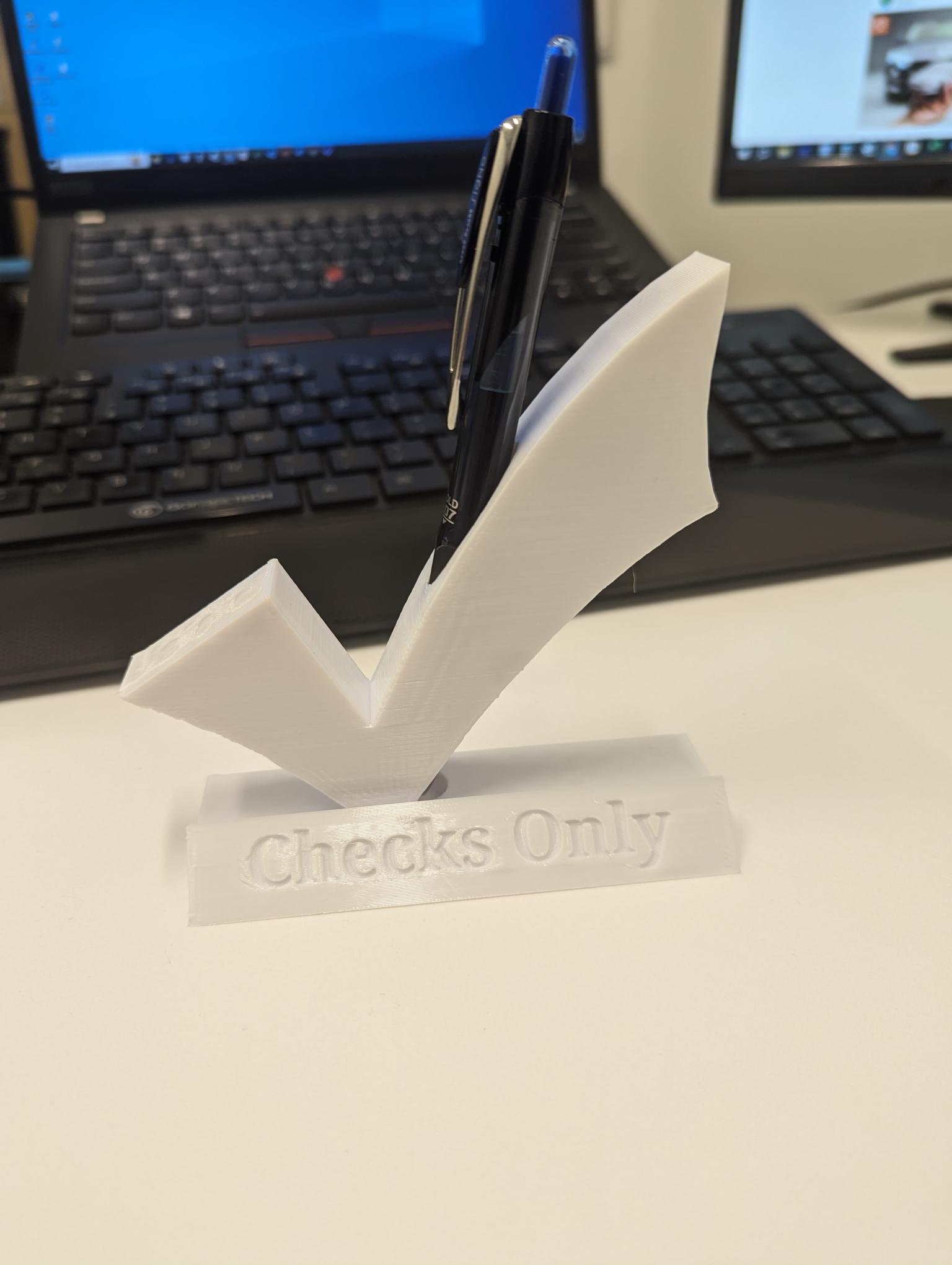 Check Signing Pen Holder by Miketru | Download free STL model ...