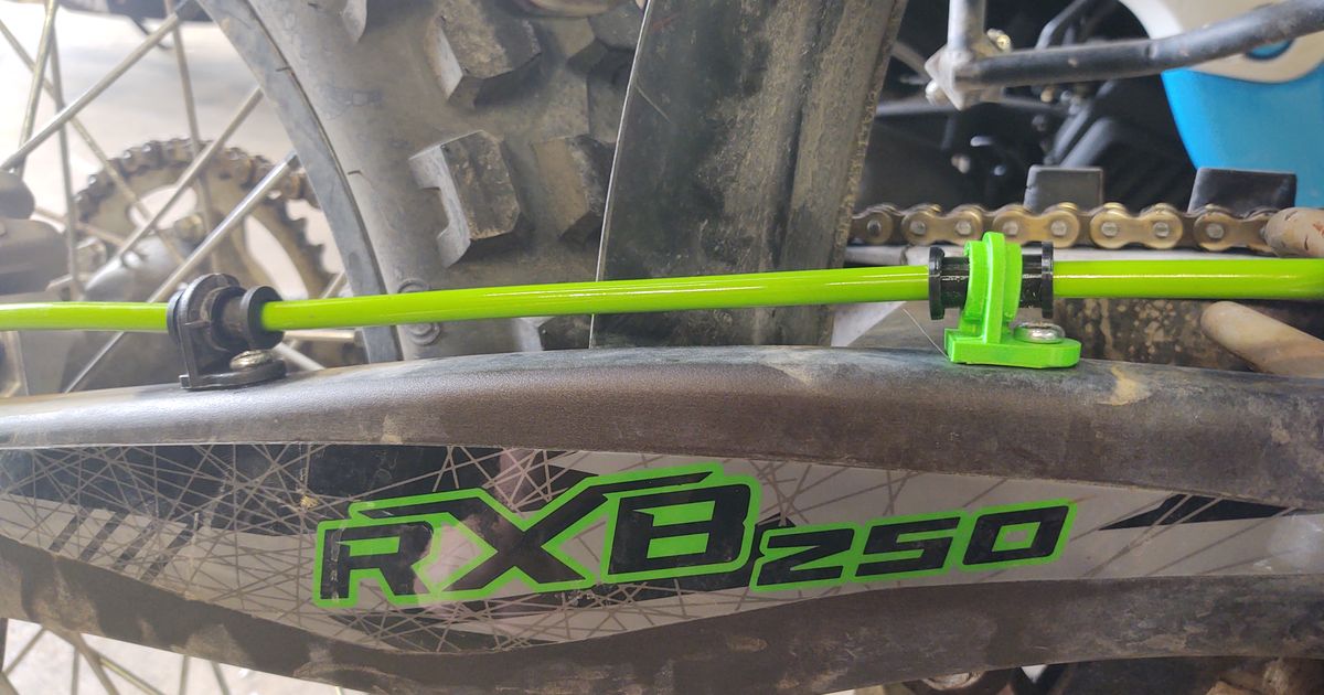 Rear Brake Line Mount for RXB250 and Similar Bikes by Dork Design ...