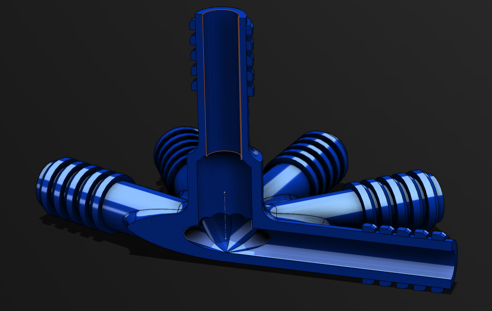 "10mm Star Pipe Splitter" by Vanruxxx | Download free STL model ...