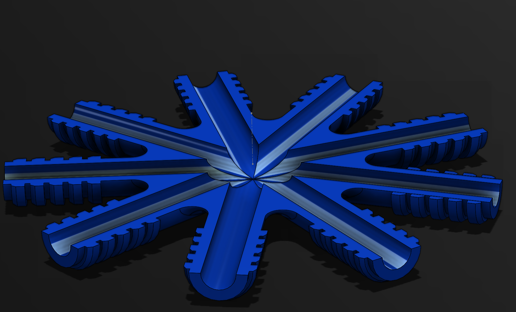 "10mm Star Pipe Splitter" by Vanruxxx | Download free STL model ...