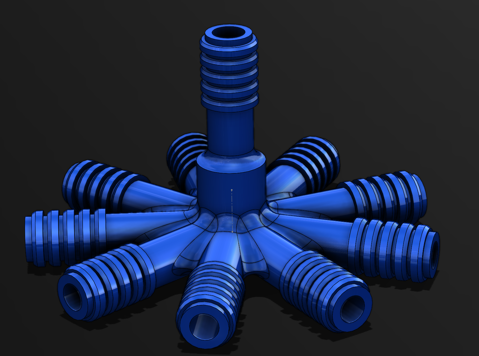"10mm Star Pipe Splitter" by Vanruxxx | Download free STL model ...