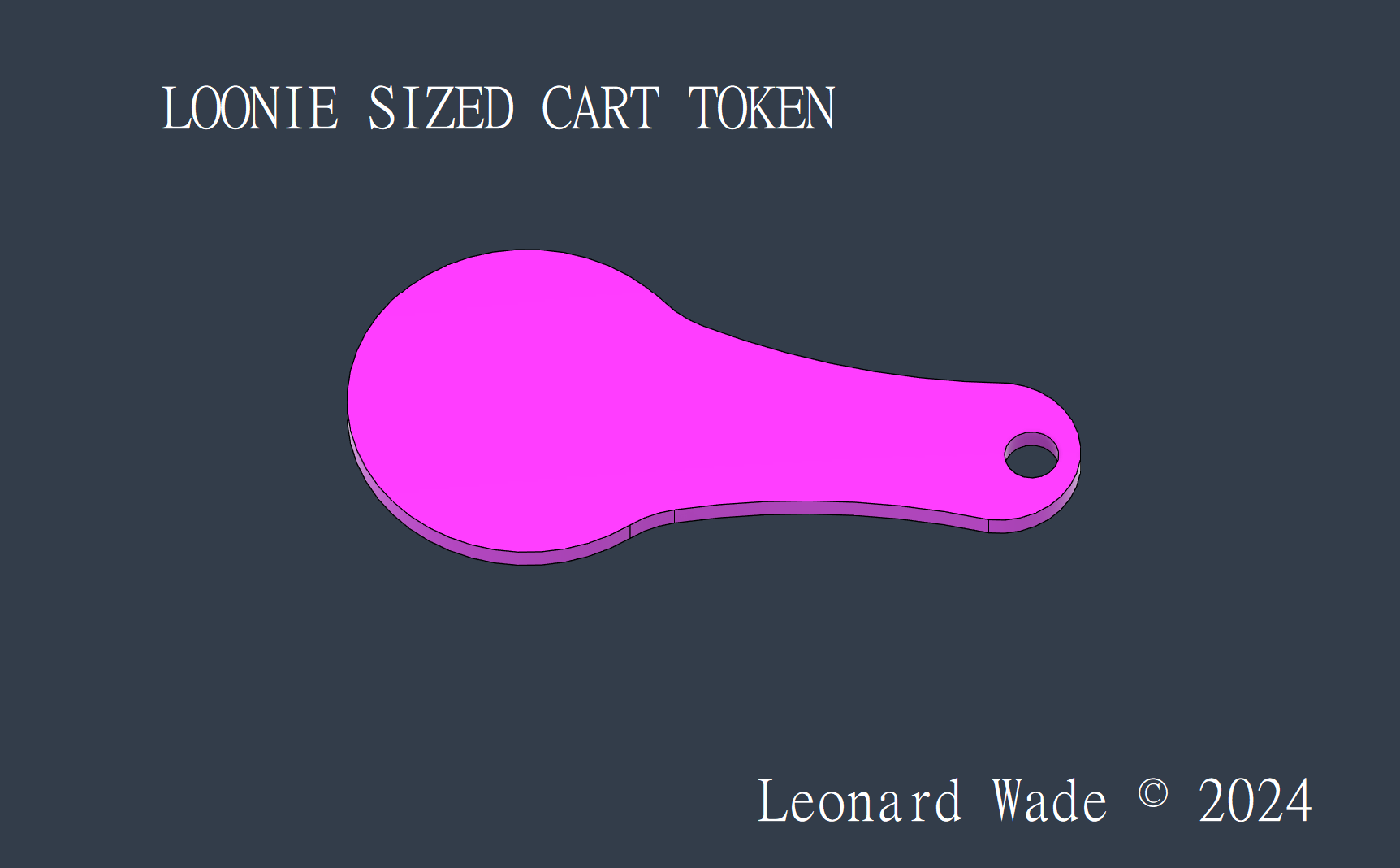 Cart Token by Leonard | Download free STL model | Printables.com
